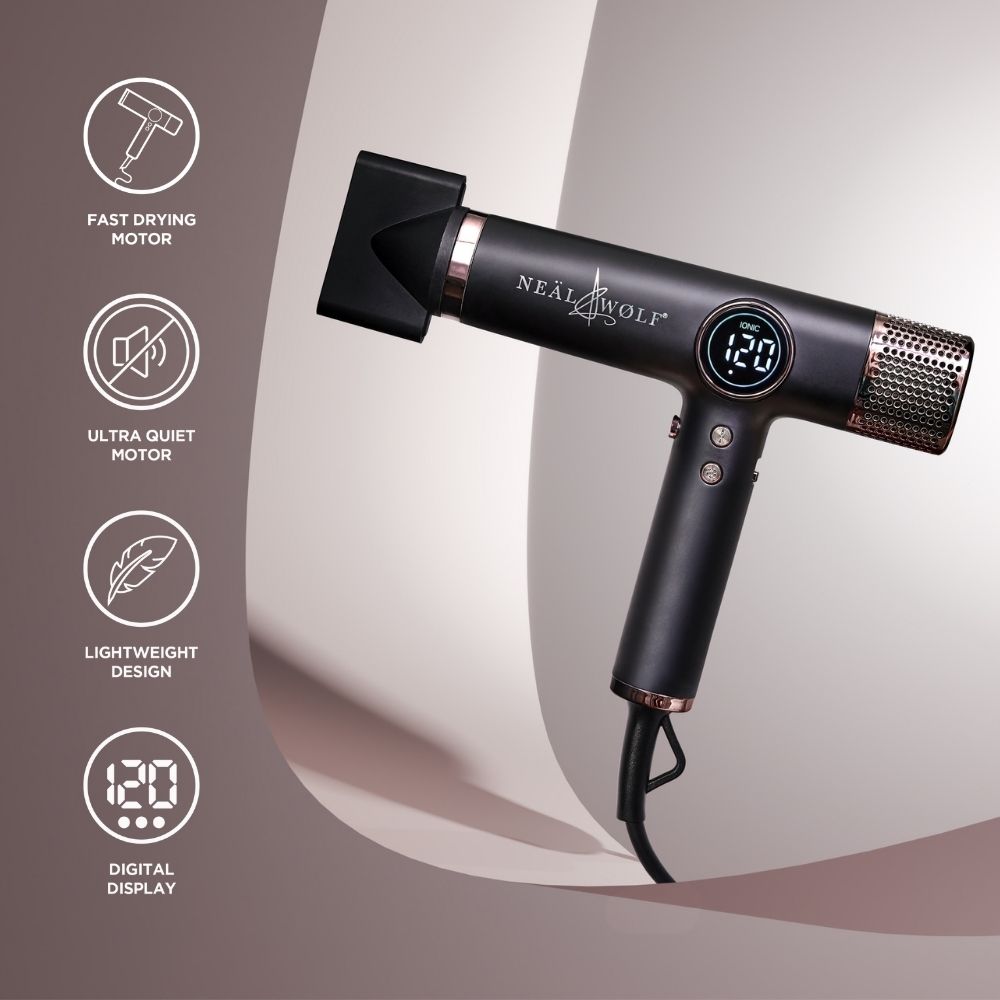 HERØ Ionic Technology Hair Dryer with Diffuser– Neäl & Wølf – Neal & Wolf